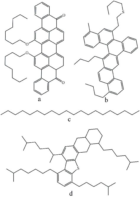 Molecular Structures Of Bitumen Component Sara Fractions A Download Scientific Diagram