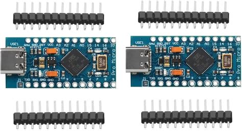 DUBEUYEW Pro Micro Module Board With 32U4 5V 16MHz Microcontroller For