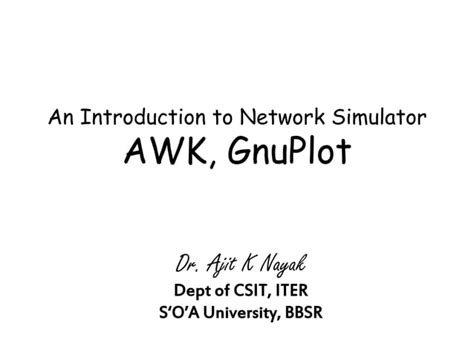 Ns2 Awk And Gnuplot Part Iii Pdf
