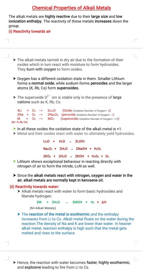 S Block Elements 4 Chemistry Notes Teachmint