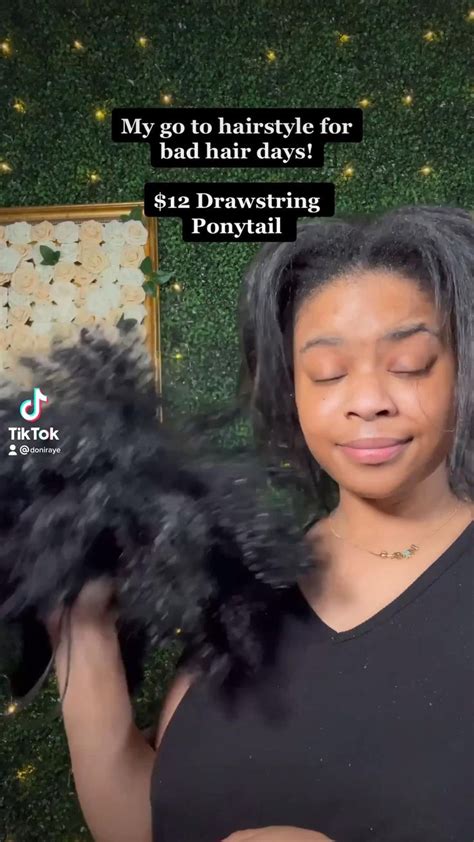 12 Drawstring Ponytail Tutorial