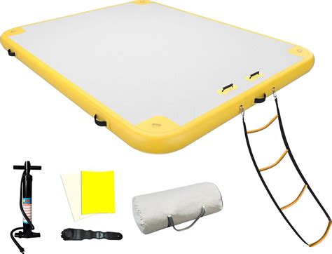 6ft 8ft Inflatable Floating Dock Platform Review Dock Floating Water Mats
