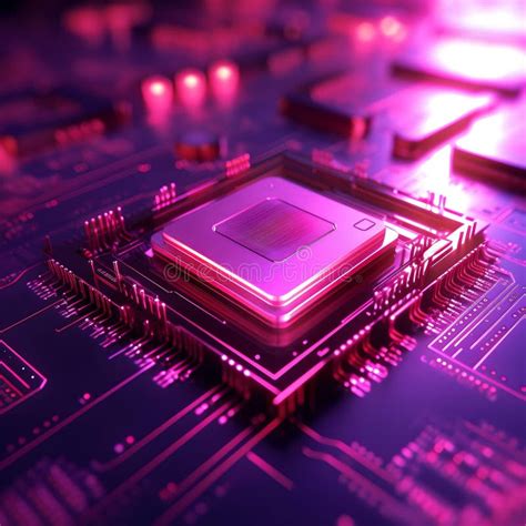 Abstract Circuit Cyberspace Design Generative Ai Stock Illustration Illustration Of