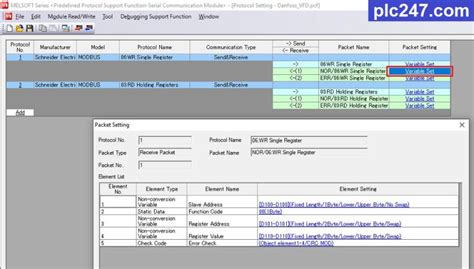 Mitsubishi QJ C N Modbus RTU Danfoss FC Tutorial Plc Com