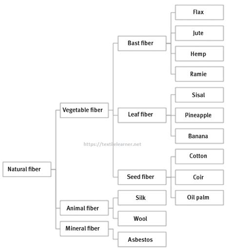 Natural Fiber Classification Natural Polymers Types Of Fibres Animal