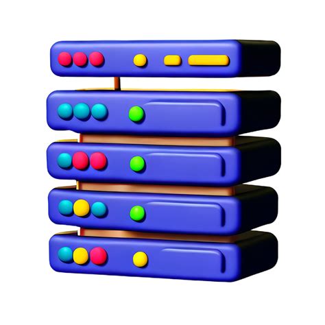 Server 3d Rendering Icon Illustration 28588295 Png