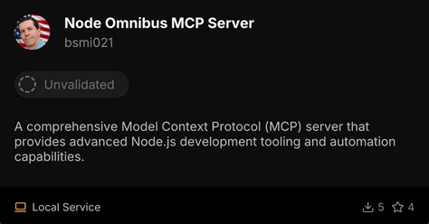 Node Omnibus Mcp Server Mcp Servers · Lobehub Node Omnibus Mcp Server Mcp Servers · Lobehub