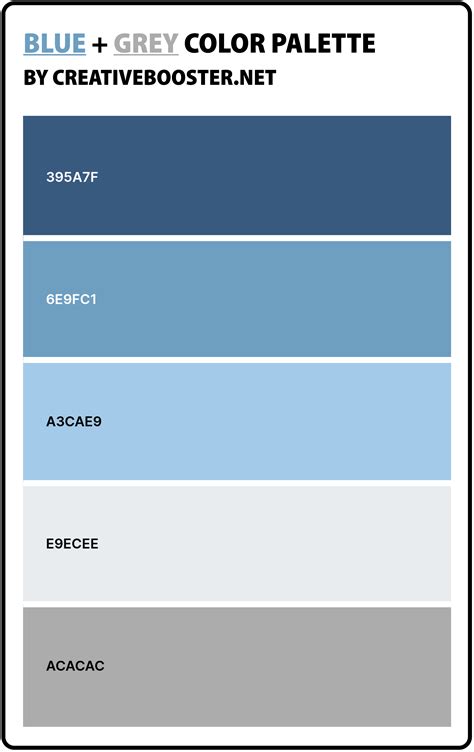 Blue And Grey Color Palette Grey Color Palette Blue Color Schemes Blue Colour Palette