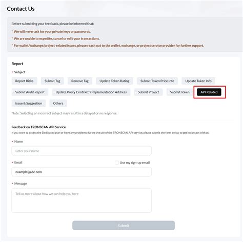 Api Keys Tronscan Api Documentation