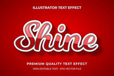 Premium Vector 3d Text Style Premium