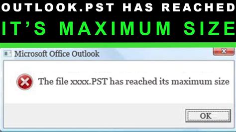 Do Outlook Pst Files Have A Size Limit Citizenside