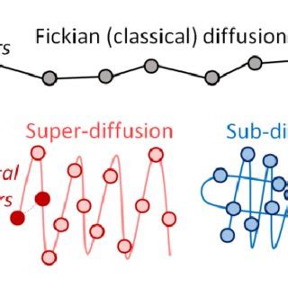 Time Evolution Of Distance Parameter For Super Diffusion Red Shades Download Scientific