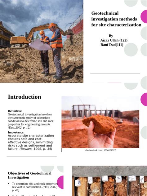 Geotechnical Investigation Methods For Site Characterization Pdf Geotechnical Engineering