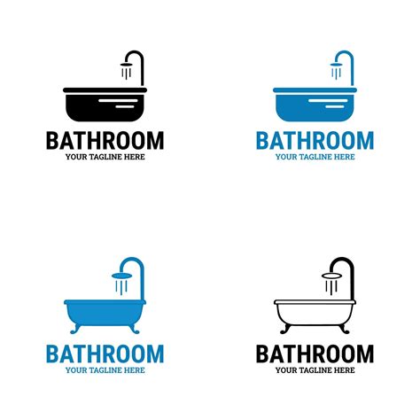 Bathroom Logo Designs Modern Service And Simple Suitable For Company