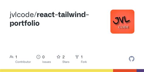 Github Jvlcodereact Tailwind Portfolio
