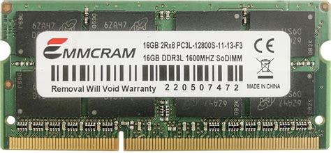 EMMCRAM GB DDR Laptop RAM MHz SODIMM PC L S DDR L SO DIMM Notebook Memory Rx V