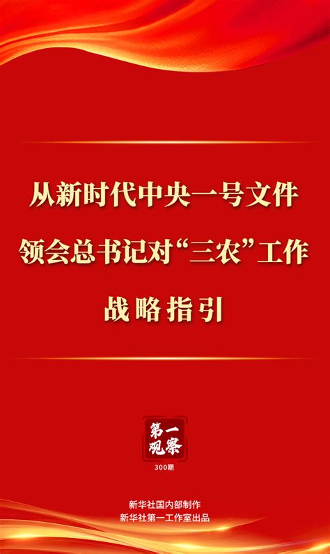 第一观察丨从新时代中央一号文件领会总书记对“三农”工作战略指引 国内要闻 烟台新闻网 胶东在线 国家批准的重点新闻网站