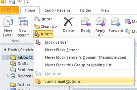 Outlook Junk Folder How To Disable Junk Filter Atlantic Packaging