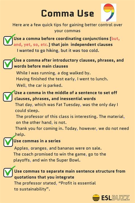 Practice Using Commas