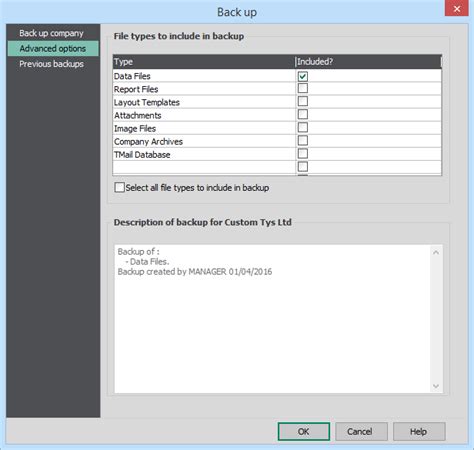 Backing Up And Restoring Your Sage Data