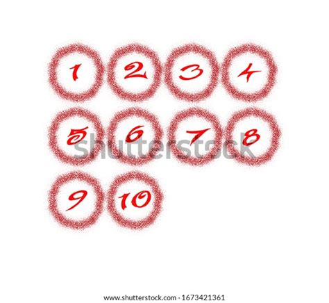 Set Numbers Circle Stock Vector Royalty Free 1673421361 Shutterstock