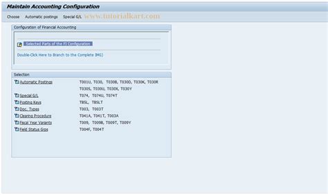 Fbkp Sap Tcode Maintain Accounting Configuration