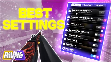 The Best Settings For Roblox Rivals Roblox Rivals Youtube