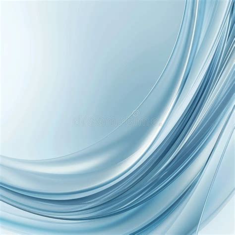 Abstract Silver Waves Exude A Fluid Metallic Elegance Stock Illustration Illustration Of