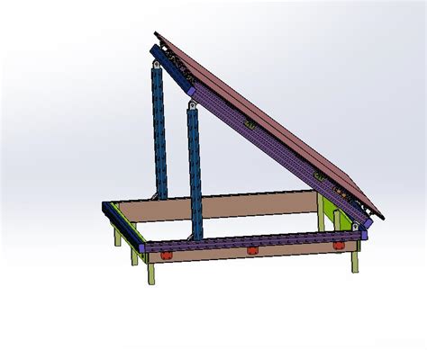 光伏发电机光伏板组件太阳能供电系统 Step 模型图纸下载 懒石网