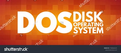 Dos Disk Operating System Computer Operating Stock Vector Royalty Free Shutterstock