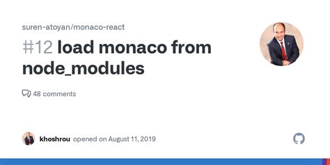 Load Monaco From Nodemodules · Issue 12 · Suren Atoyanmonaco React