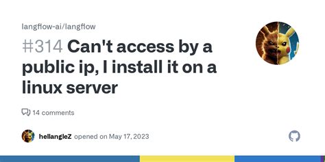 can t access by a public ip i install it on a linux server · issue 314 · langflow ai langflow