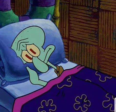 Spongebob Wallpaper Aesthetic Squidward Ver Squidward On Bed