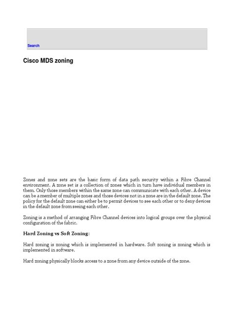 Cisco Mds Zoning Pdf Computer Networking Digital Technology