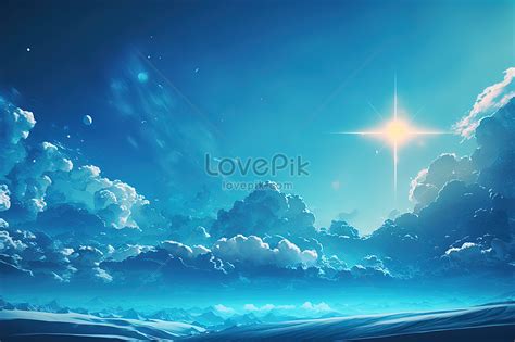 푸른 흐린 하늘 배경 질감 사진 무료 다운로드 Lovepik