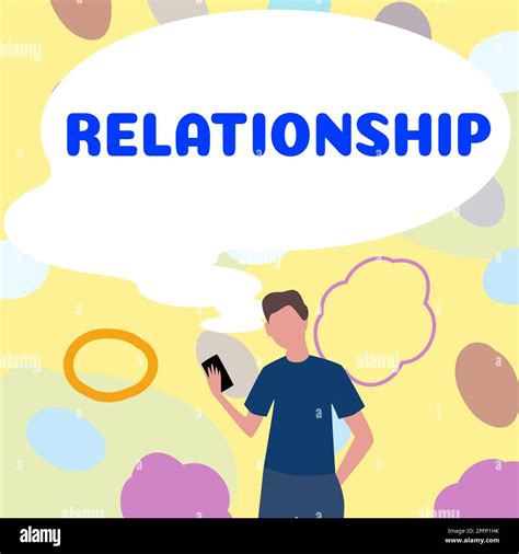 Hand Writing Sign Relationship Word Written On Developing Business