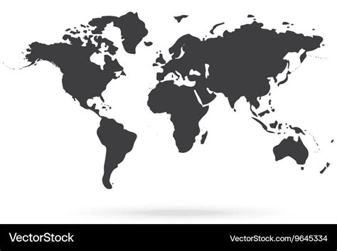 World Map Royalty Free Vector Image Vectorstock