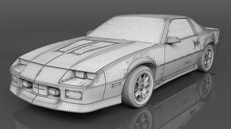 1990 Chevrolet Camaro Iroc Z 3d Model By Msasdt