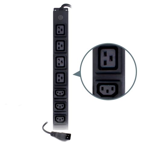 Serveredge Basic 24 Port Vertical PDU 20 IEC C13 Output 4 IEC C19 Output 1 IEC C20
