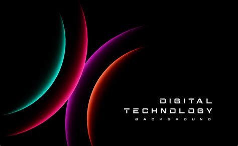 Digital Technology Worldwide Global Network Internet Connection Colorful Background Abstract