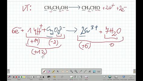 Redox Kwasowy Organiczny Ch3ch2oh K2cr2o7 H2so4 Ch3cho Cr2 So4 3 K2so4 H2o Chemia Chemistry