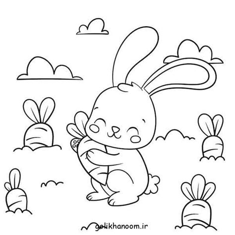 میخوای سه سوته نقاشی خرگوش 2024؛ بکشی ساده و خوشگل کودکانه؟ گلی خانوم