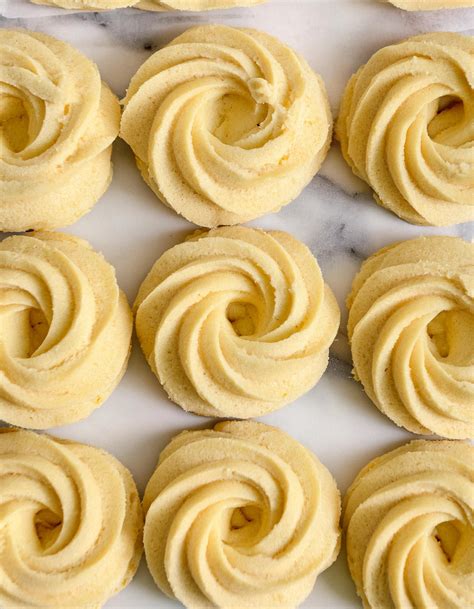 Easy Piped Butter Cookies Recipe Piping Cookies Recipe Butter