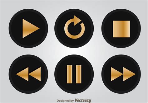 Media Player Buttons Vector Art Icons And Graphics For Free Download