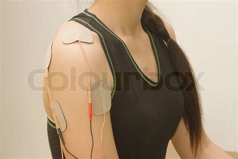 Electrodes Device On Wrist And Hand Transcutaneous Interferential Electrical Stimulation Tens