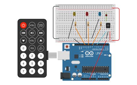 circuit design ir remote tinkercad