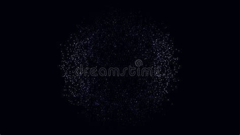 Metamorphose Of Amorphous Shape From Dots And Lines Abstract Animation Of Future Shape A