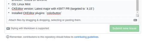 Submit New Issue Button Sometimes Gets Disabled · Issue 172 · Ckeditorgithub Writer · Github