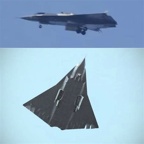 Chinas Triangular 6th Generation Fighter Jet Possibly Captured On