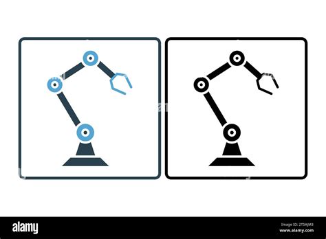 Robot Arm Icon Icon Related To Device Artificial Intelligence Solid Icon Style Simple Vector